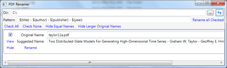 GitHub - sinairv/PdfRenamer: A program that renames PDF articles based on their title, author ...